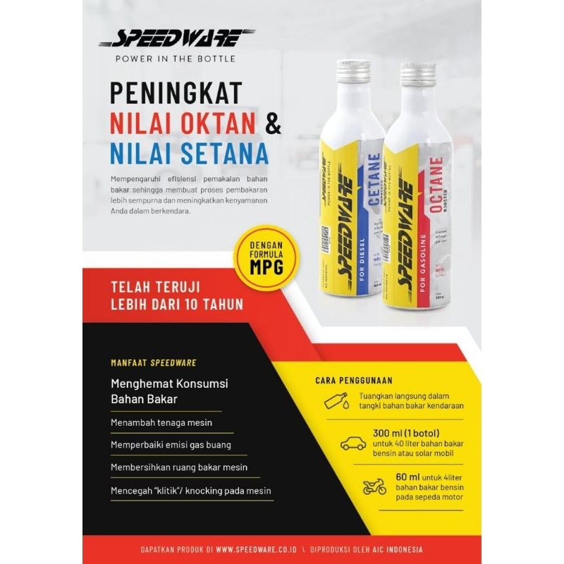 Jual Octane Booster Speedware Penambah Oktan | Shopee Indonesia