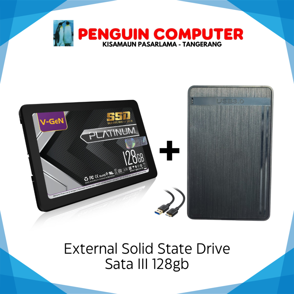 Jual PAKET SSD EXTERNAL 128GB SATA M2 SATA NVME | Shopee Indonesia