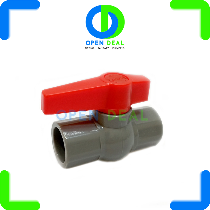 Jual Stop Kran PVC 3/4" PASS / Ball Valve pvc 3/4 in inch Polos (Tanpa ...