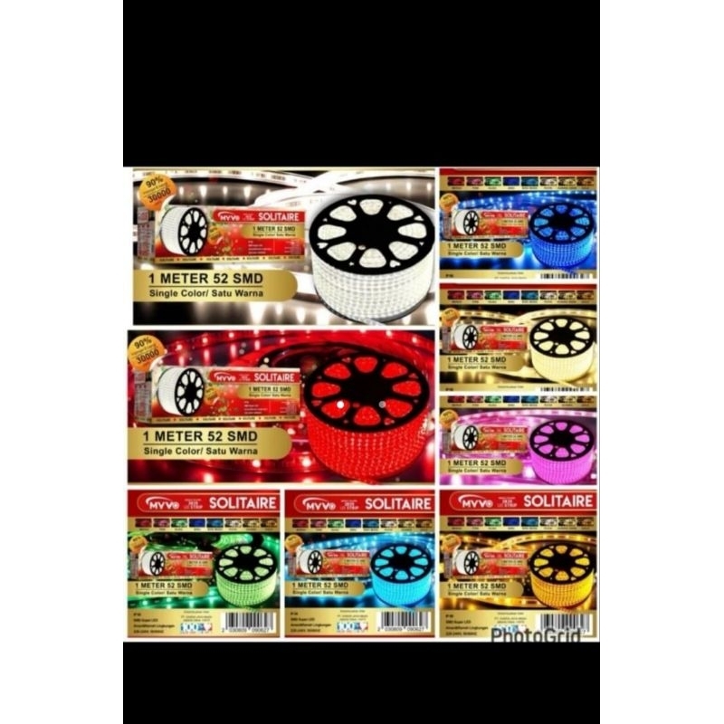 Jual LAMPU LED STRIP SOLITAIRE MYVO 2835 @100M MURAH | Shopee Indonesia