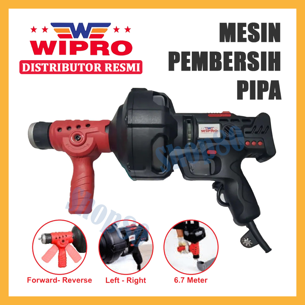 Jual Wipro Mesin Pembersih Pipa Elektrik Electric Drain Cleaner W7011 ...