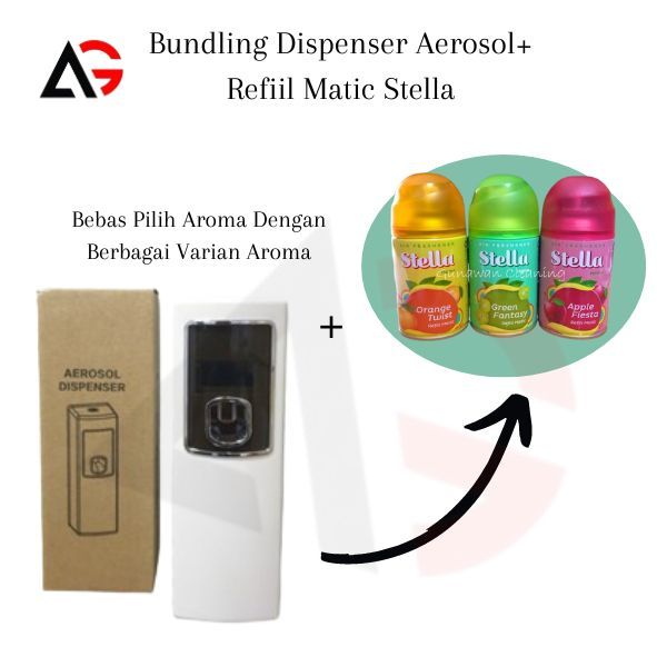 Jual Paket Bundle Dispenser Aerosol 300Ml Dengan Refill Stella Matic ...