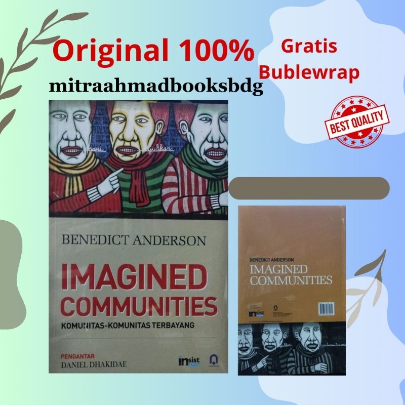 Jual Buku Imagined Communities Komunitas Komunitas Terbayang - Benedict ...