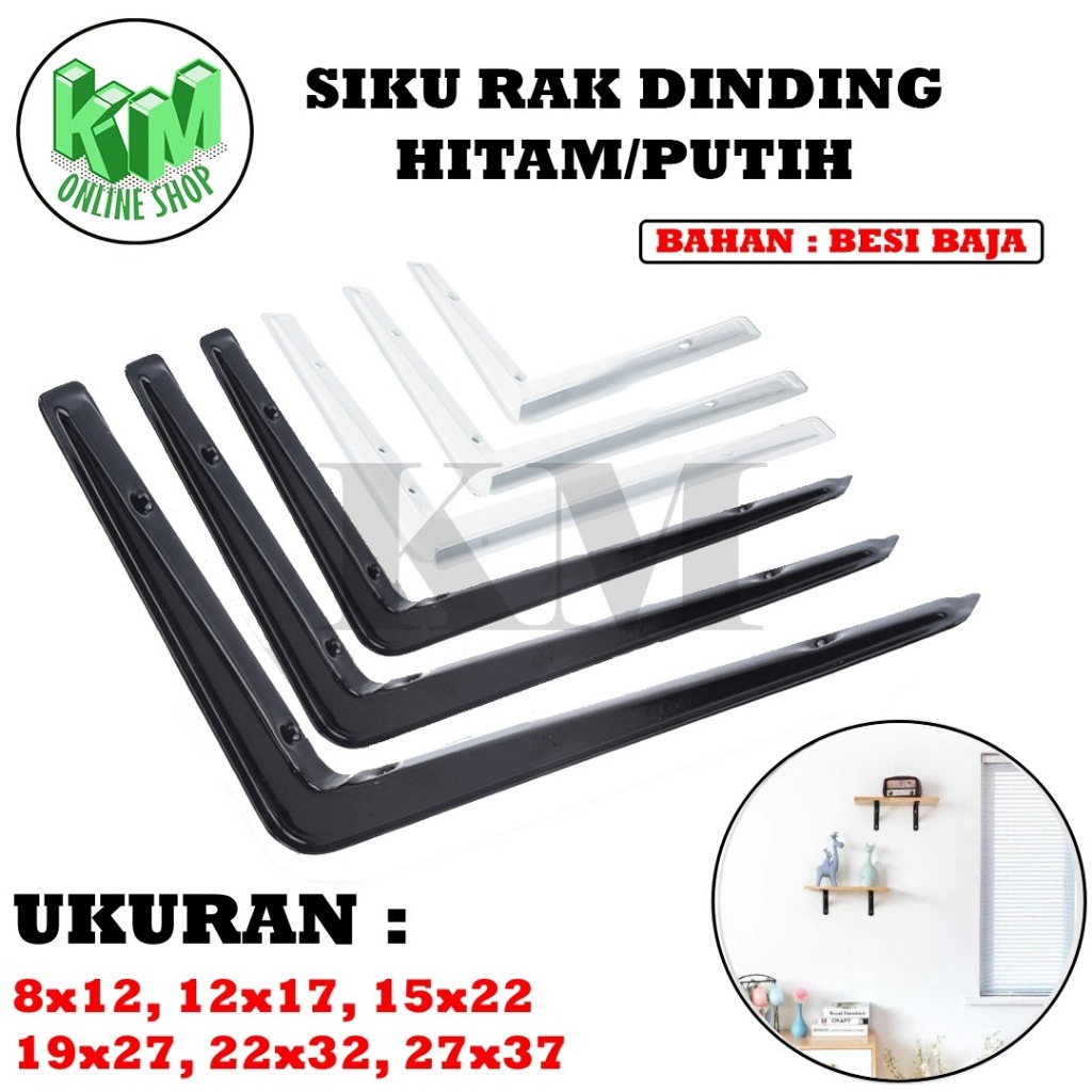 Jual Siku Rak Dinding Besi Bracket Rak Buku Tembok Siku L Penyangga ...