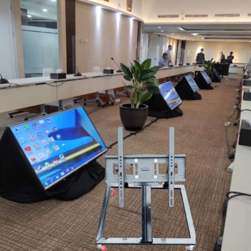 Jual bracket braket tv standing lantai untuk ukuran 32 40 43 49 50 55 ...