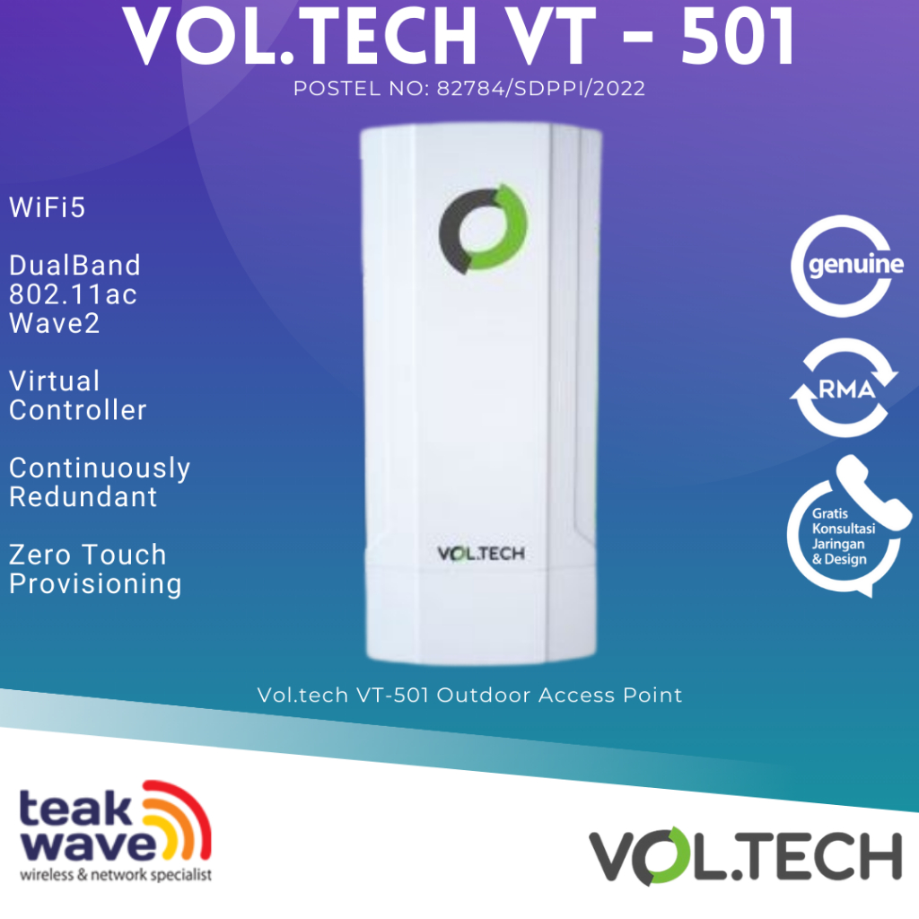 Jual Vol.tech VT-501 Access Point Outdoor Voltech VT-501 Outdoor Access ...