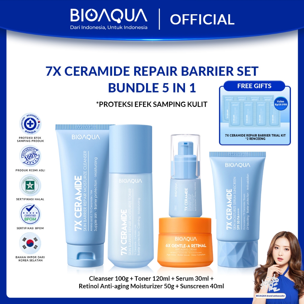 Jual BIOAQUA 7X Ceramide Repair Barrier Sunscreen Sunblock Wajah ...
