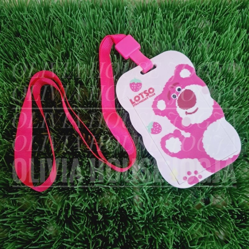 Jual ID Card Tali Polos Lotso Toy Story Card Holder Tali Panjang Polos ...