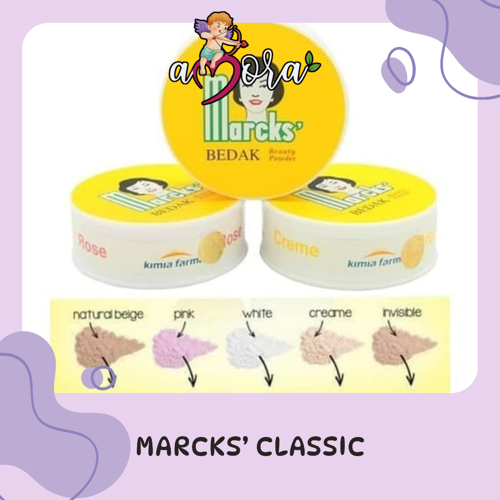 Jual AMORA - MARCKS Classic Loose Powder Bedak Tabur | Shopee Indonesia