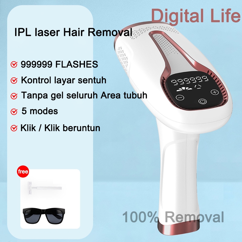 Jual 5 IN 1 IPL laser Hair Removal Perontok Bulu Layar Sentuh 8 menit Permanent Alat Penghilang ...