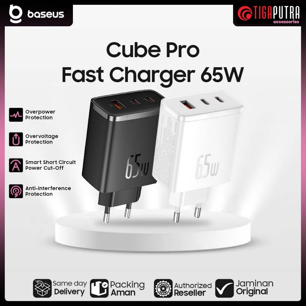 Jual Baseus Cube Pro Fast Charger 65W | Shopee Indonesia