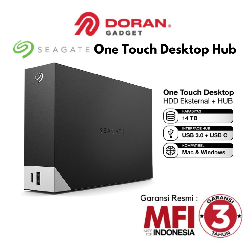 Jual Seagate One Touch 14TB Desktop Hub / HDD Hardisk Eksternal USB 3.0 ...
