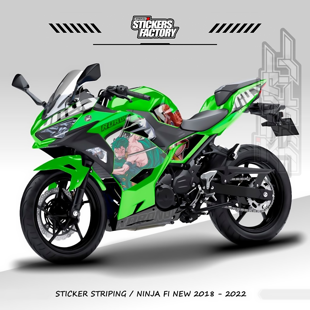 Jual STIKER STICKER STRIPING NINJA 250 FI 2018 - 2022 / MOTIF 6 / STOCK ...