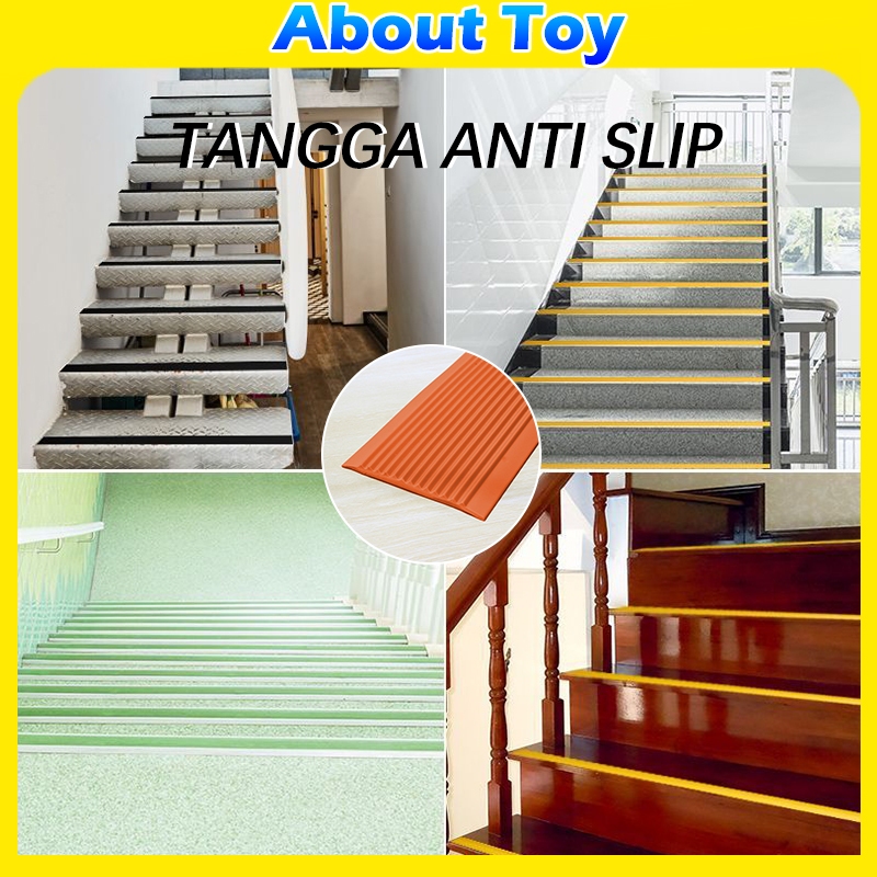 Jual 1 Meter Lis Tangga Pengaman Anti Slip Tangga + 3M Doubletape Type ...