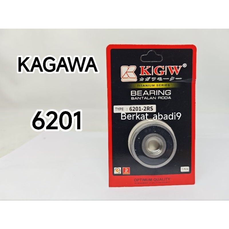 Jual 6201-2RS KAGAWA Bearing Klahar Lahar Kolahar Kelahar 6201 | Shopee ...