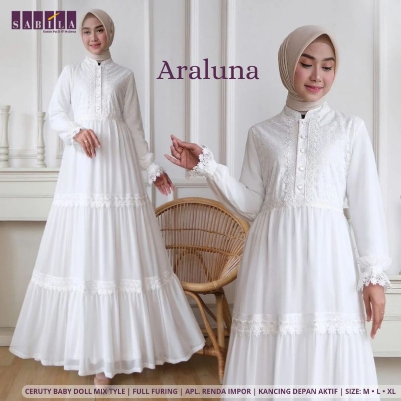 Jual Rabbani gamis putih polos fashion solo recommended high quality ...