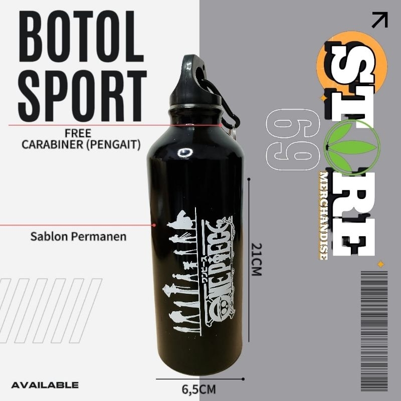 Jual Botol Minum 500ml Desain OnePiec | Shopee Indonesia