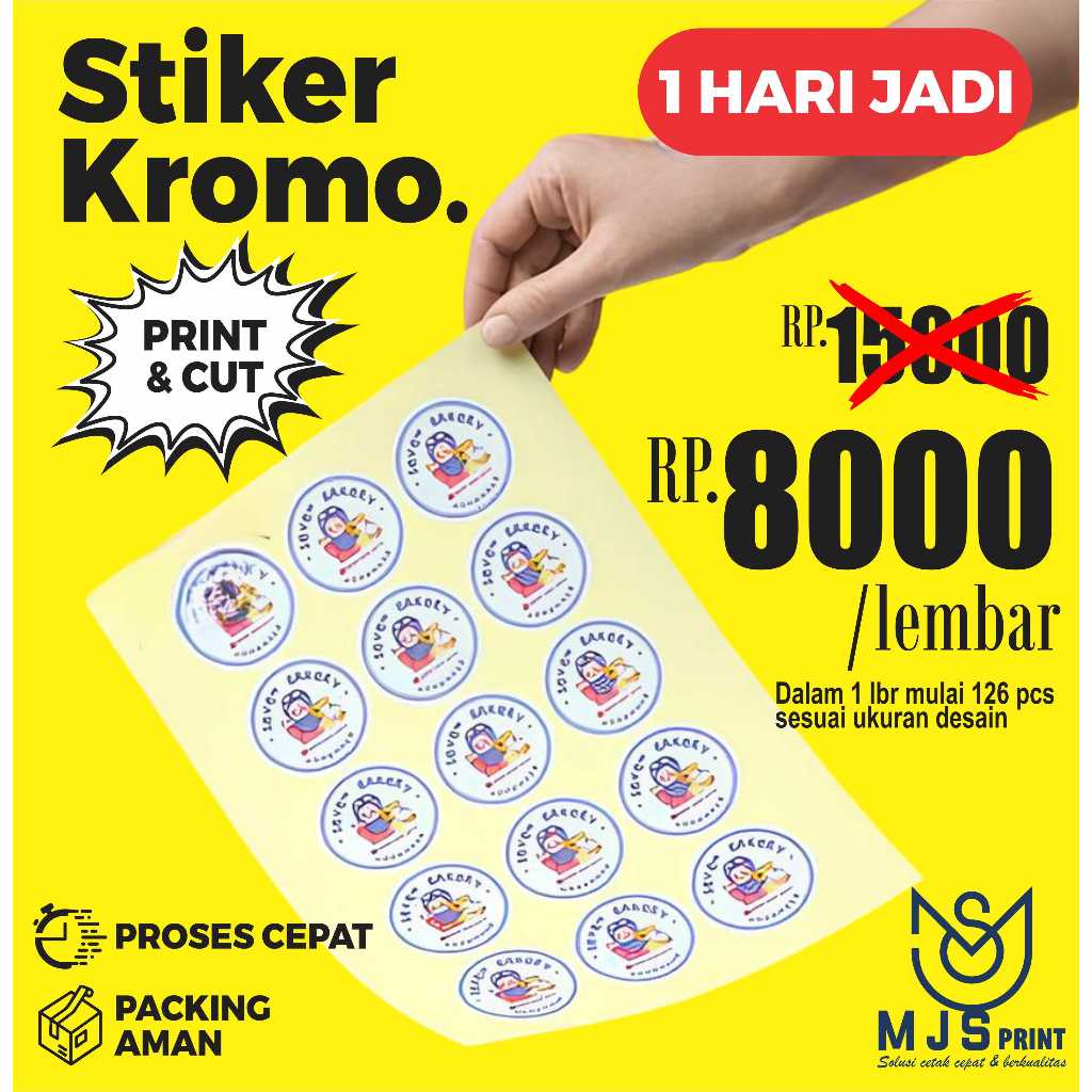 Jual Stiker label makanan Sticker Produk Manan Minuman Dessert Merk ...