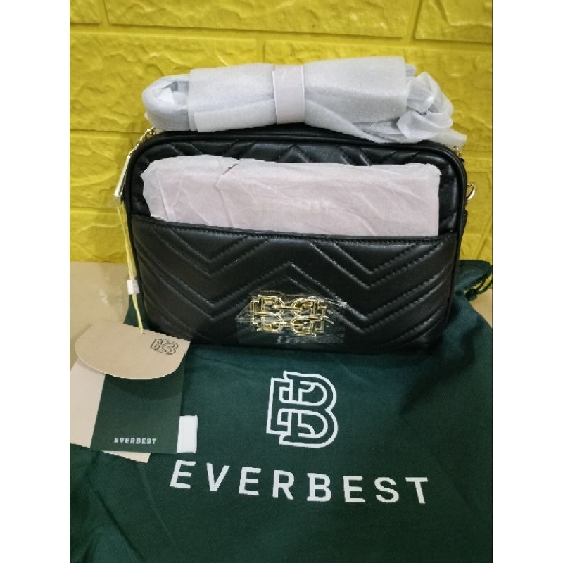 Jual Tas Everbest kulit asli model camera bag | Shopee Indonesia