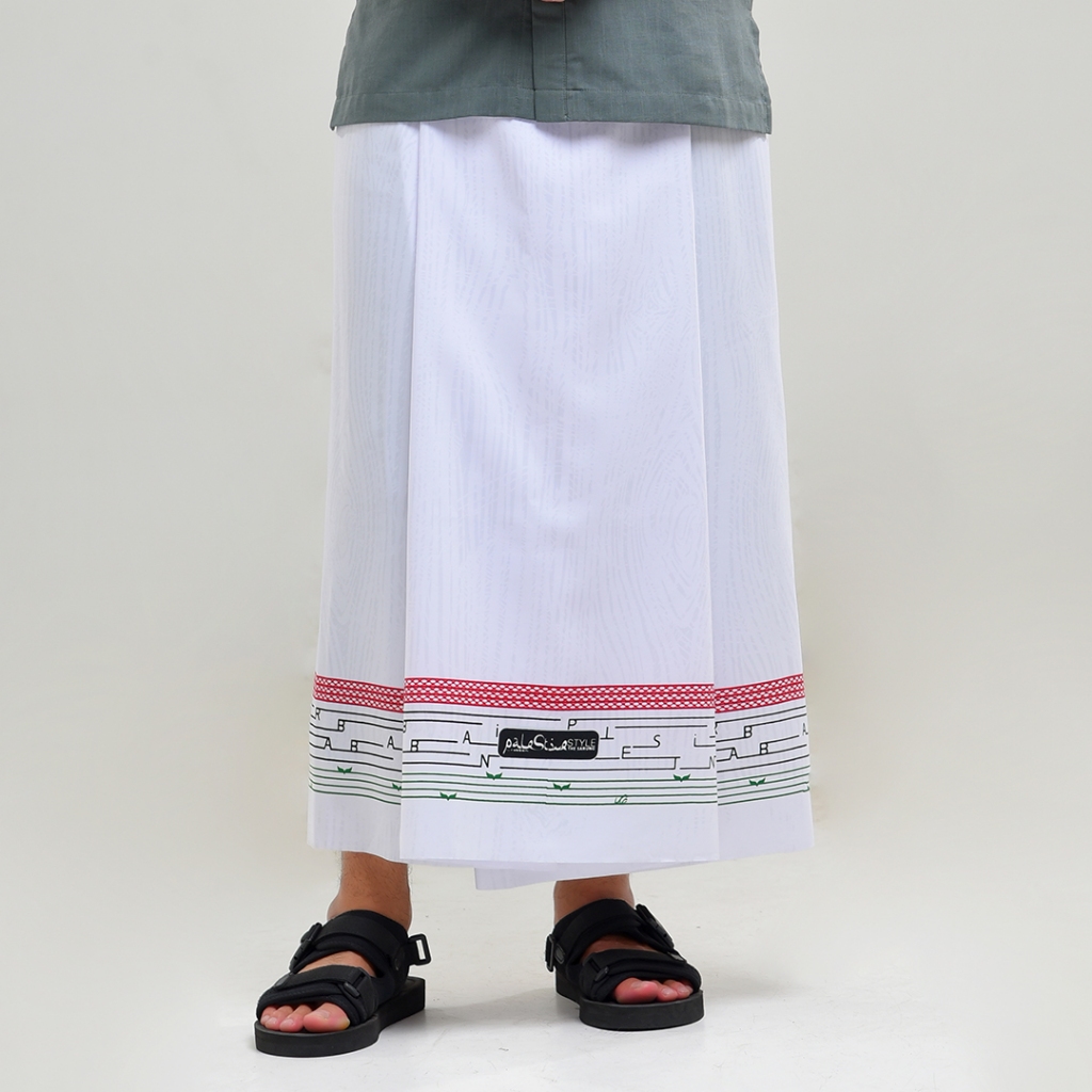 Jual Sarung Rabbani Palestine Kainaz 100 Putih Motif Palestina Style ...