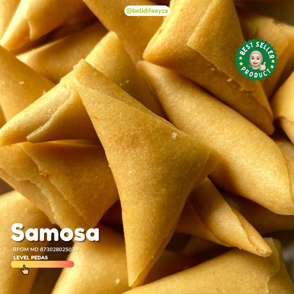 Jual Samosa Pedas Manis Ayam Sumpia Pangsit Renyah - Cemilan Gurih Asin ...