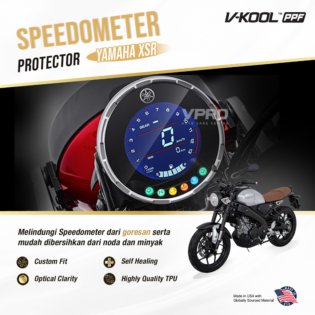 Jual VKOOL PPF Speedometer Motor Yamaha XSR | Anti Gores Motor | Shopee ...