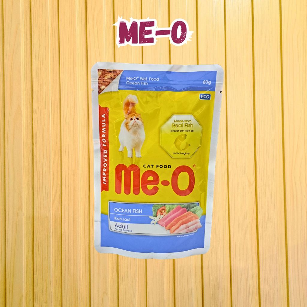 Jual Meo Makanan kucing Basah Cat Food Pouch Wetfood Me-O Sachet 80 ...
