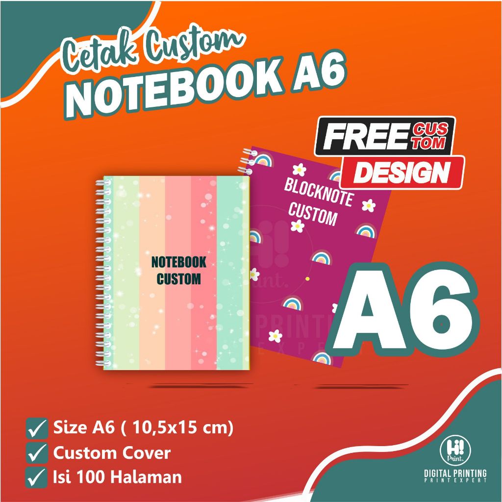 Jual Notebook A6 Custom Isi Polos 50 Lembar | Shopee Indonesia