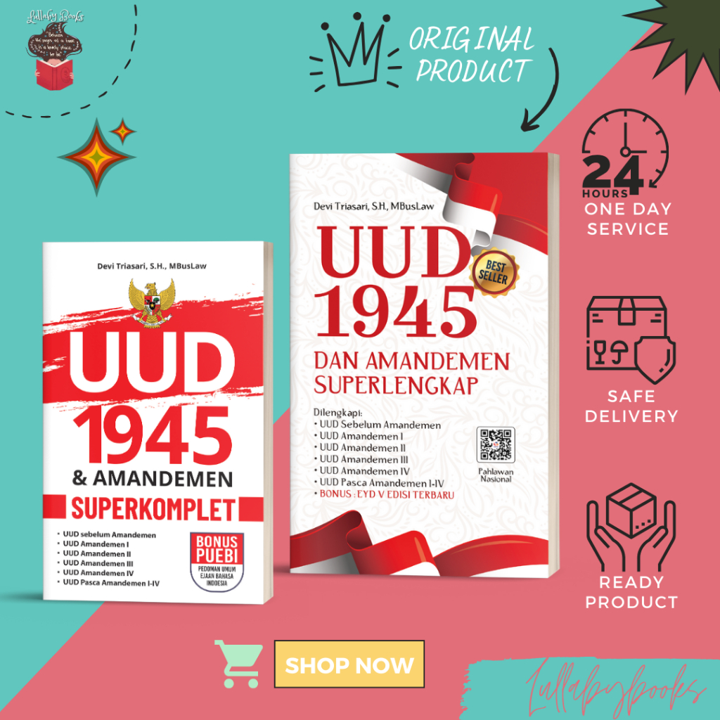 Jual Buku UUD 1945 & AMANDEMEN SUPERKOMPLET TERUPDATE 2024 | Shopee Indonesia
