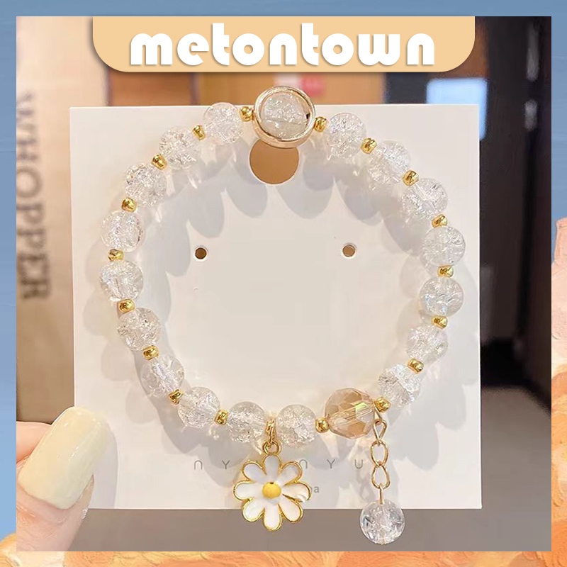Jual Gelang Tangan Wanita Gaya Rumbai Bunga Daisy Kristal Crystal Daisy ...