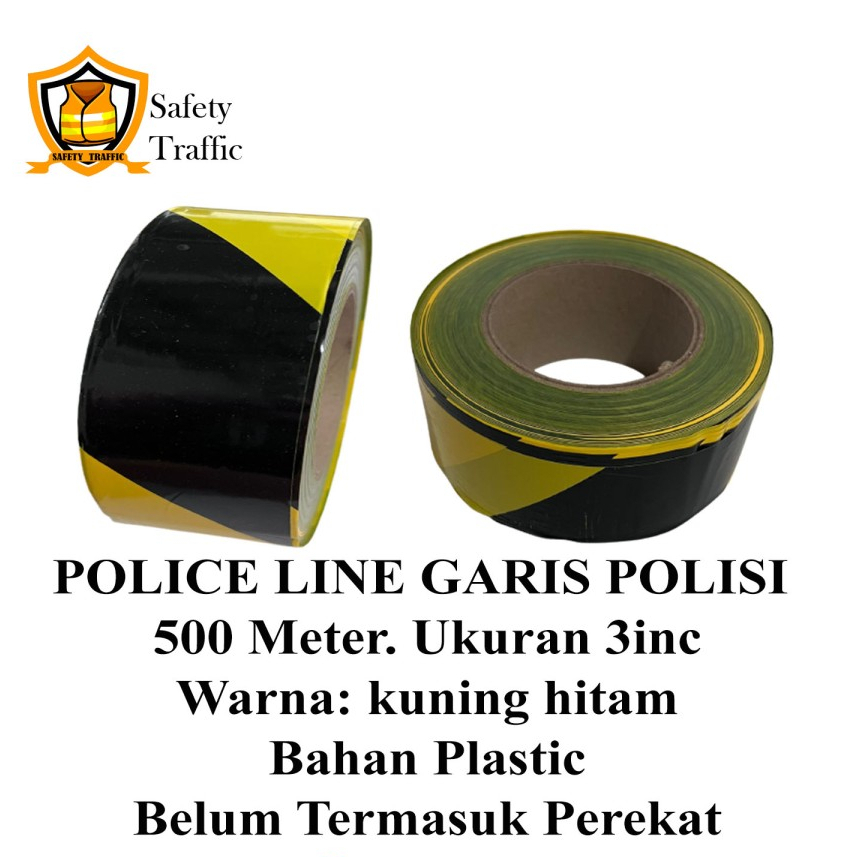 Jual POLICE LINE GARIS POLISI SAFETY LINE 3 inch Panjang 500 meter ...