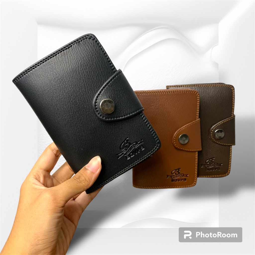 Jual Dompet Pria Cowok Laki Dewasa Bovis Tanggung 3/4 Kancing Garut ...
