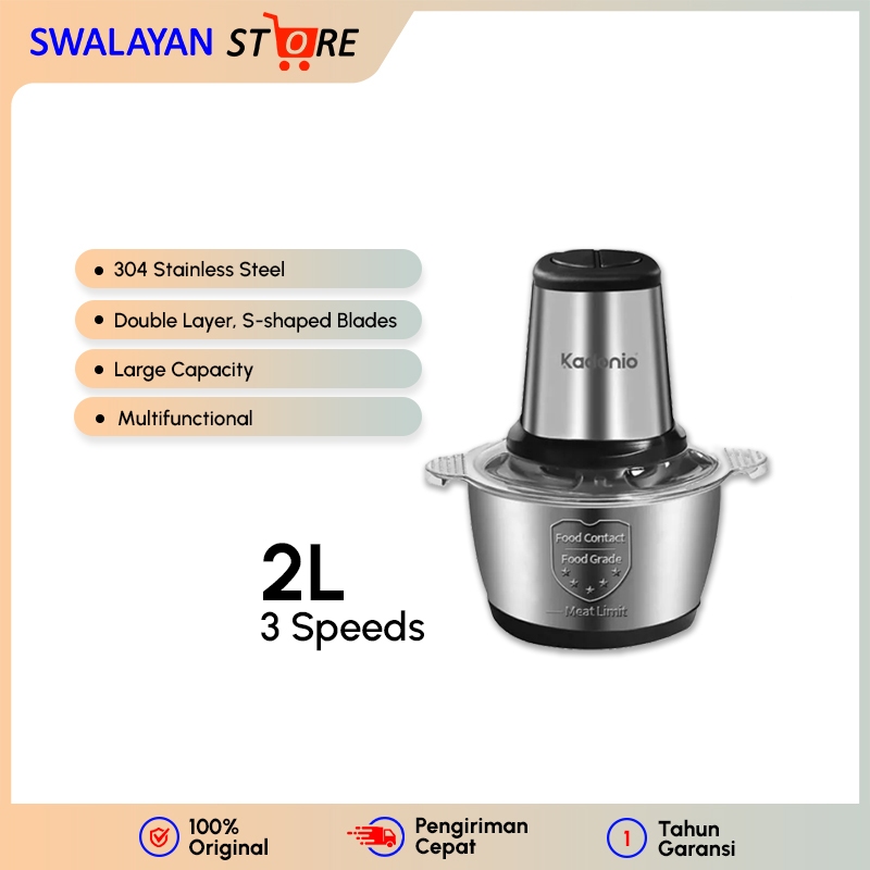Jual KADONIO Blender Daging ORIGINAL Chopper Stainless 2L Penggiling Daging Multifungsi Meat ...
