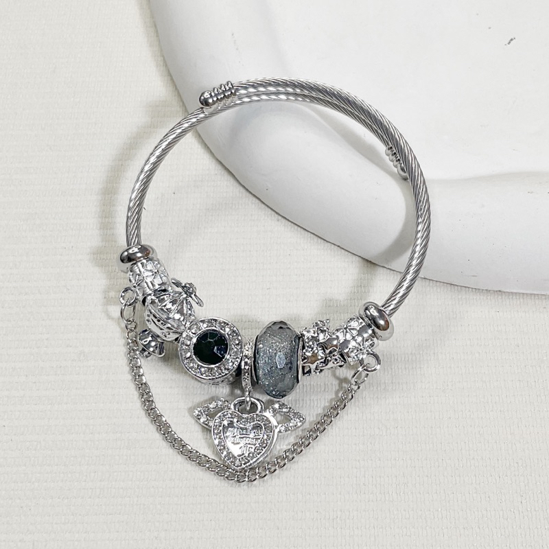 Jual Premium Gelang Pandora Charms Bracelet Serut Titanium Asli Wanita ...