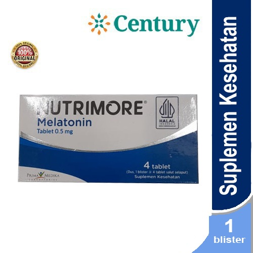Jual NUTRIMORE MELATONIN 1 BLISTER @4 TABLET / SUPLEMEN KESEHATAN ...