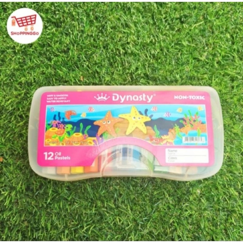 Jual CRAYON OIL PASTEL DYNASTY - Krayon Warna Lukis Gambar isi set 12 ...