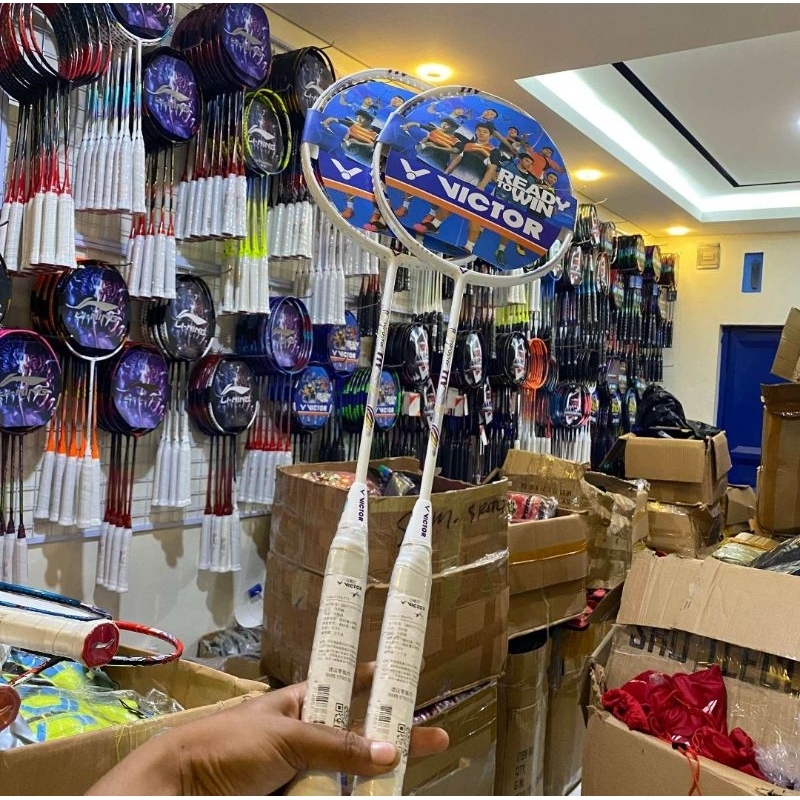 Jual RAKET BADMINTON VIKTOR THRUSTER TTY TERBARU 32 LBS GRATIS TAS DAN ...