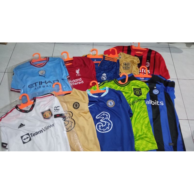 Jual Jersey Club Eropa Musim 2022 / 2023 GRADE ORI | Shopee Indonesia