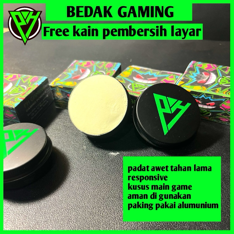 Jual (BEDAK GAMING PH) Bedak gaming premiun super responsive tahan lama ...
