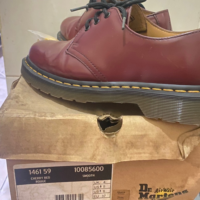 Jual Dr. Marten 1461 Red Cherry (Docmart) | Shopee Indonesia