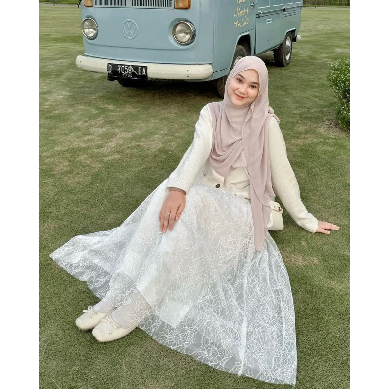 Jual Raya Skirt Peanuts | Rok lebaran | Rok brukat | Shopee Indonesia