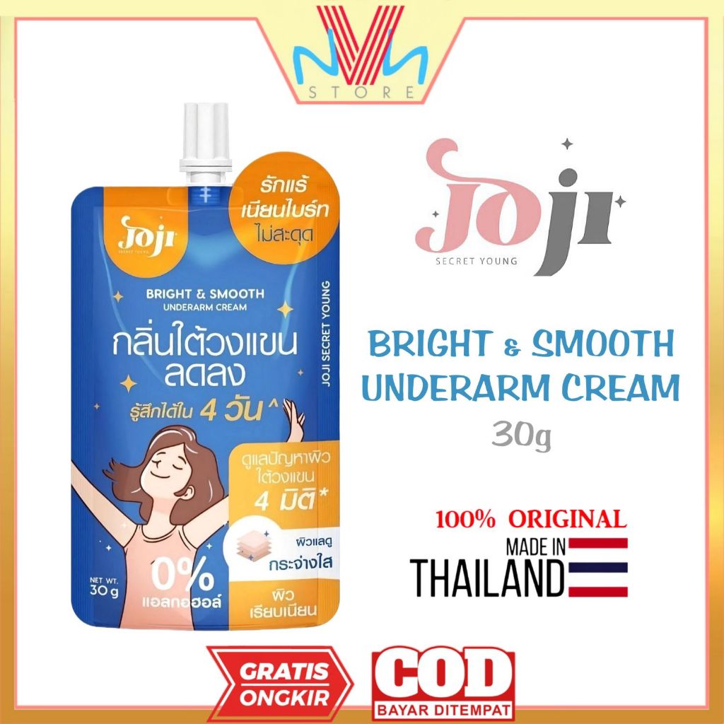 Jual JOJI SECRET YOUNG BRIGHT & SMOOTH UNDERARM CREAM 30g - KRIM KETIAK ...