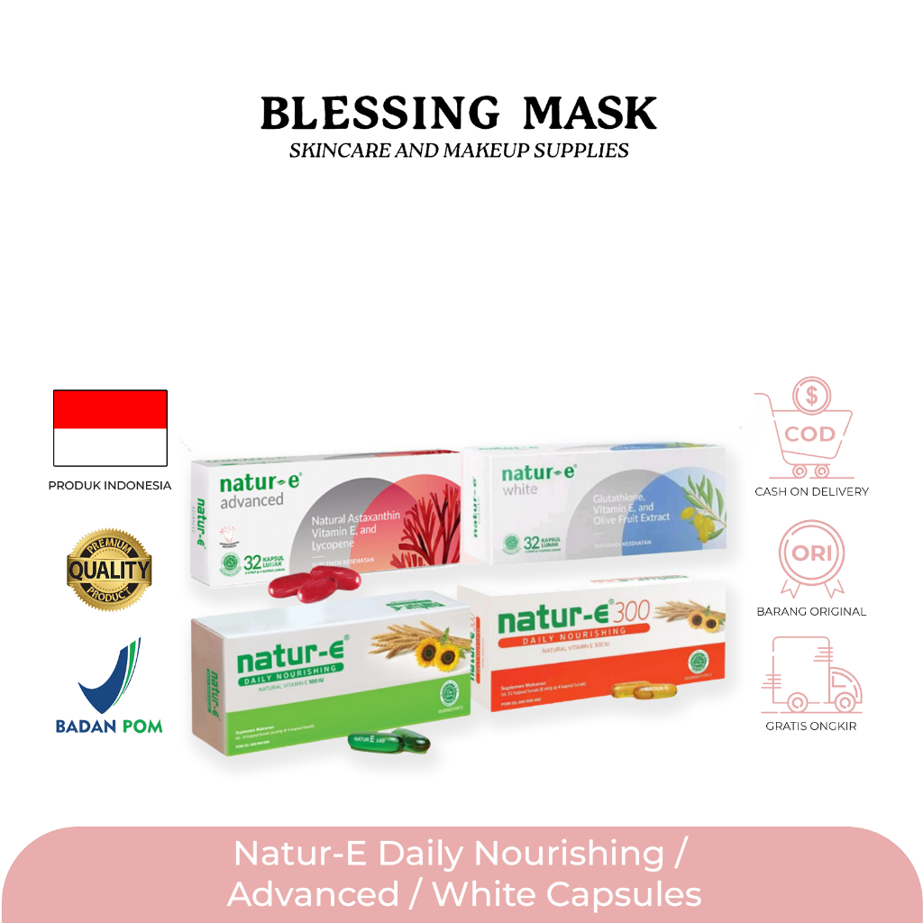 Jual Natur-E Skin Start Natural Vitamin E 100iu | 300iu - 16s | 32s ...