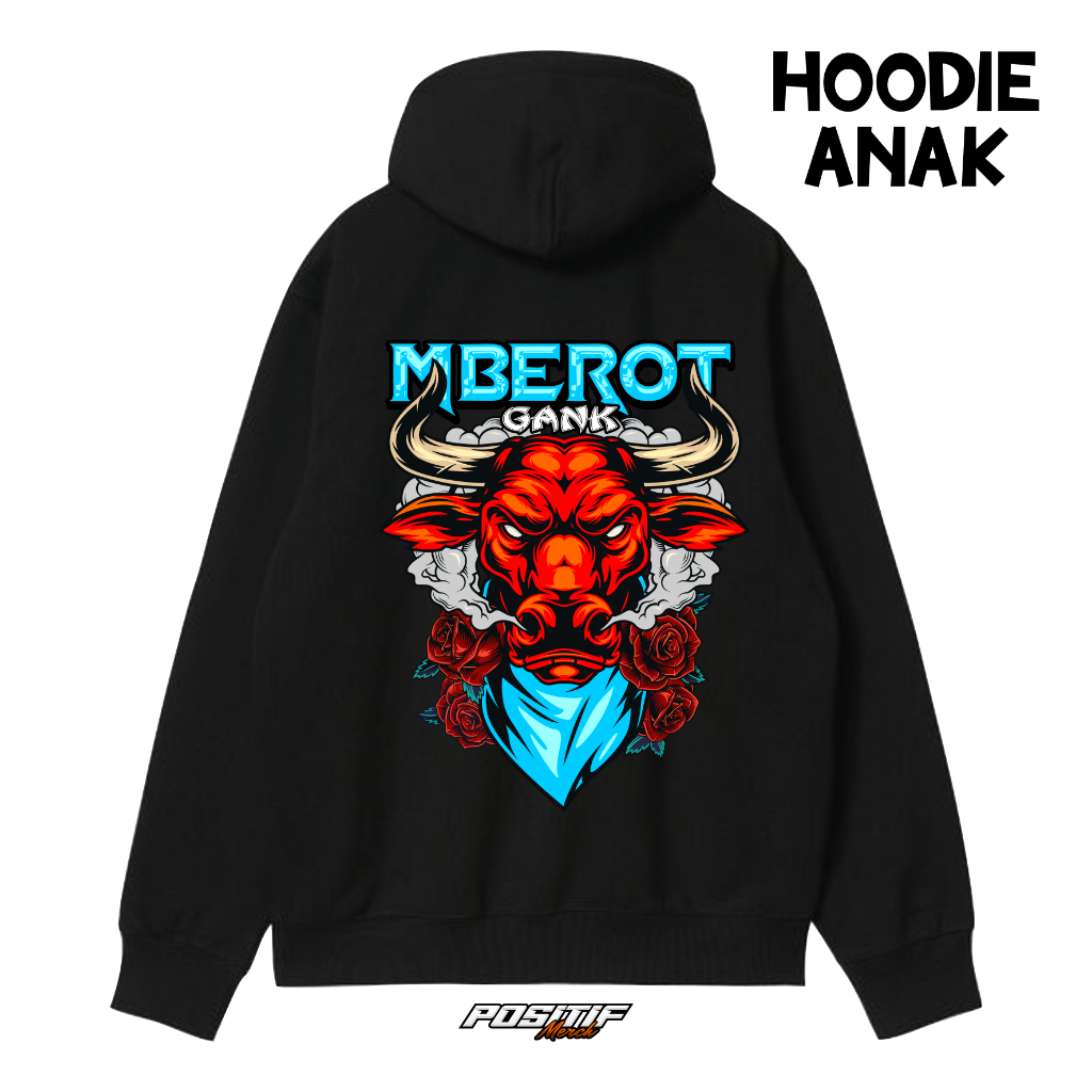 Jual HOODIE JAKET ANAK FLEECE MBEROT GANK BANTENGAN MALANGAN POSITIF ...