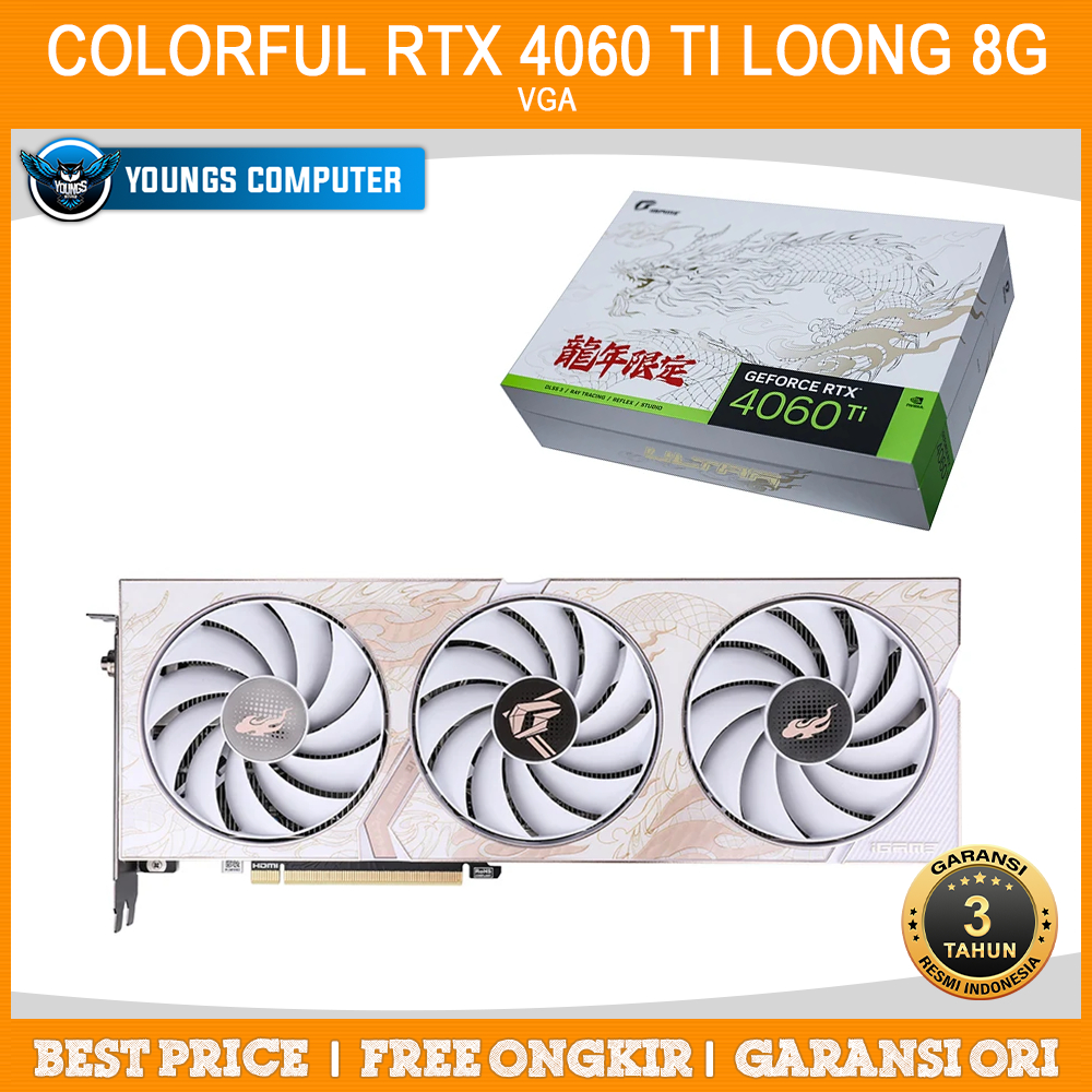 Jual VGA COLORFUL iGame RTX 4060 Ti Loong OC 8GB-V GDDR6X 4060Ti ...