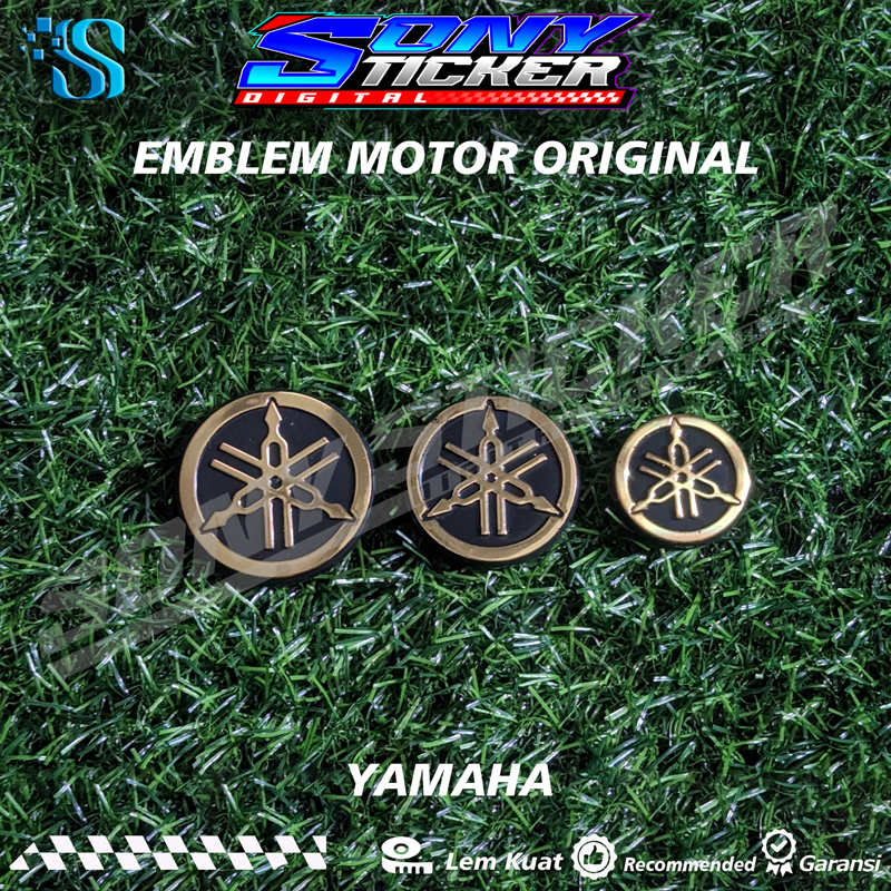 Jual Emblem Original Motor Yamaha Gold - Emblem Motor | Shopee Indonesia