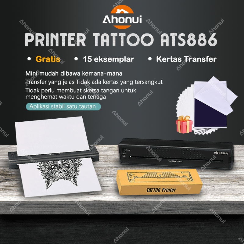 Jual ⭐Ori ATS886 Printer Tatto&2 Tahun Garansi⭐Mesin Transfer Tato/USB ...