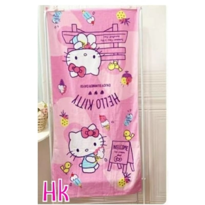 Jual Handuk Katun ukuran 60x120 cm Kuromi Melody Hello Kitty Twin Stars ...