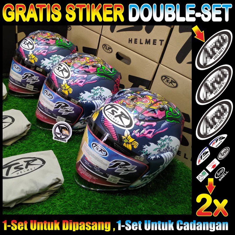 Jual Helm TSR Ram 4 Flat Blue Oriental | Shopee Indonesia
