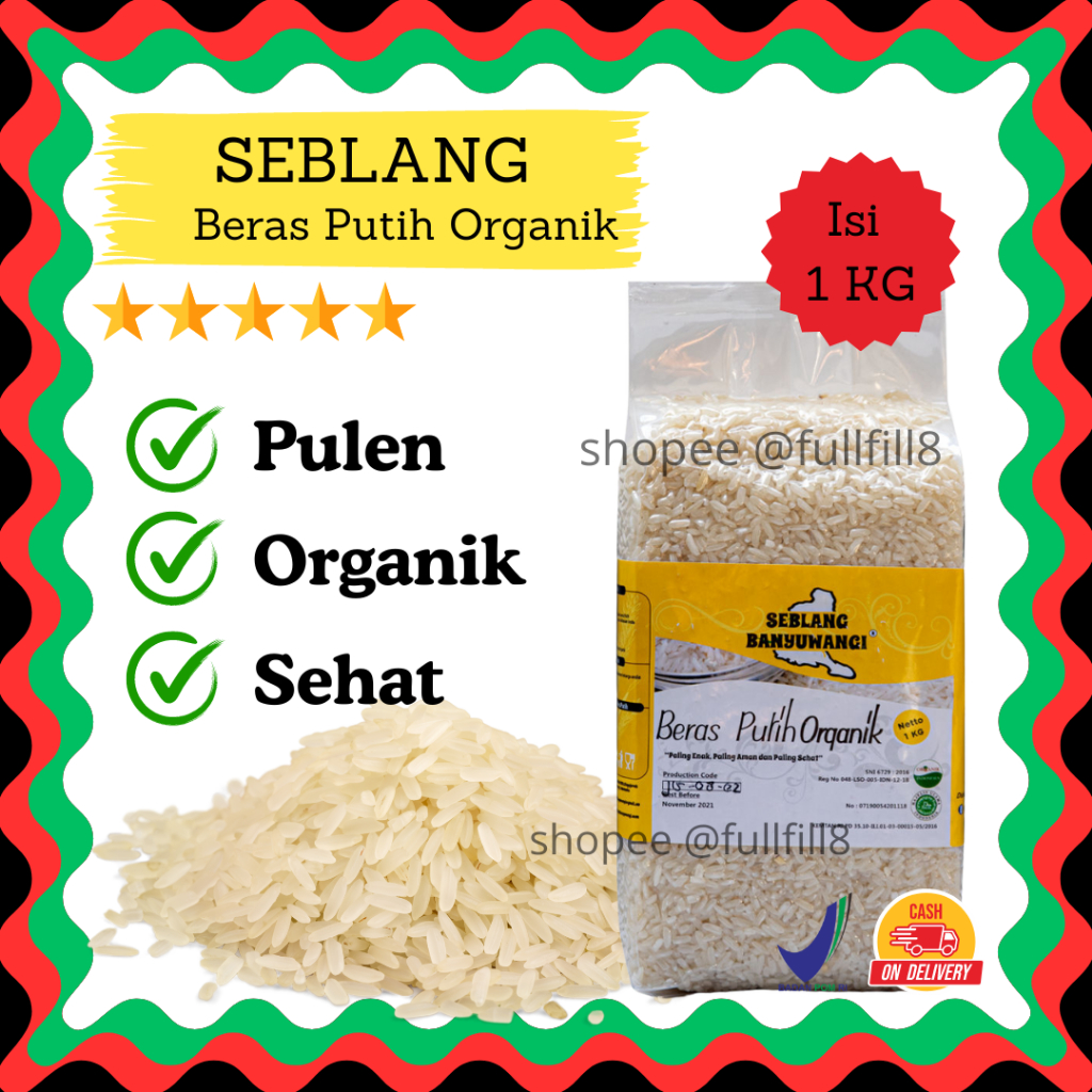 Jual SEBLANG BANYUWANGI - SIRTANIO BERAS PUTIH ORGANIK - Beras Sehat ...